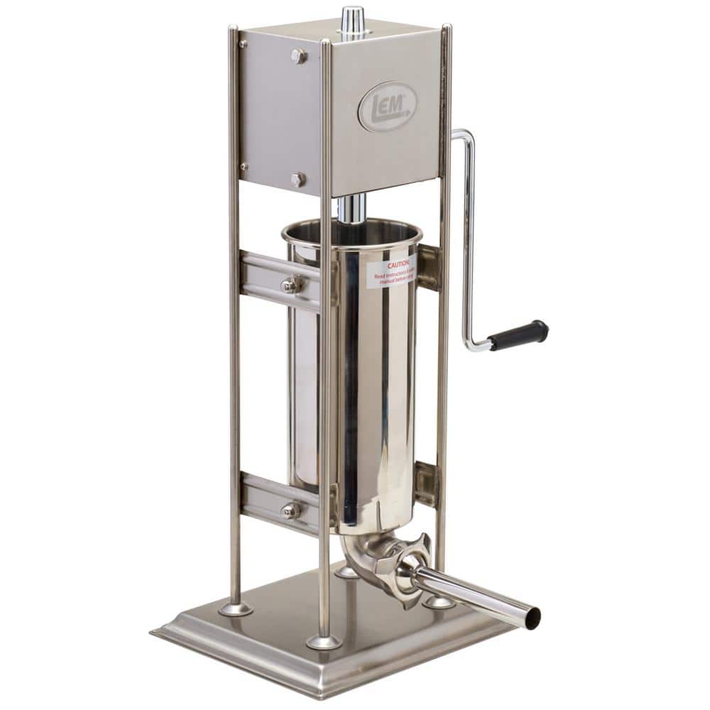 LEM BigBite 10 lb. Dual Gear Stainless Steel Sausage Stuffer 1112 - The ...