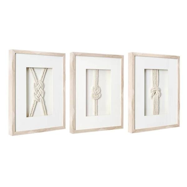 American Art Decor 14 in. x 11 in. Natural Blue, White Polystyrene ...