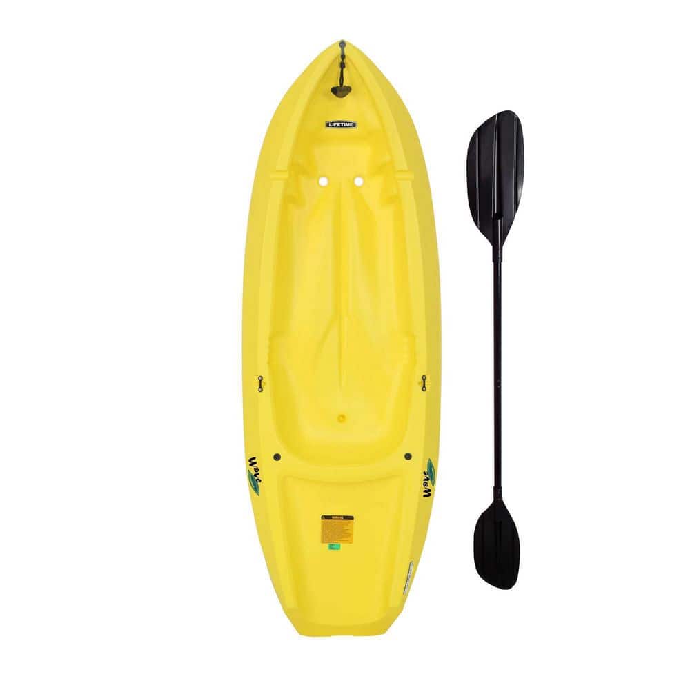 Lifetime Yellow Youth Wave Kayak with Paddles 90100 - The Home Depot