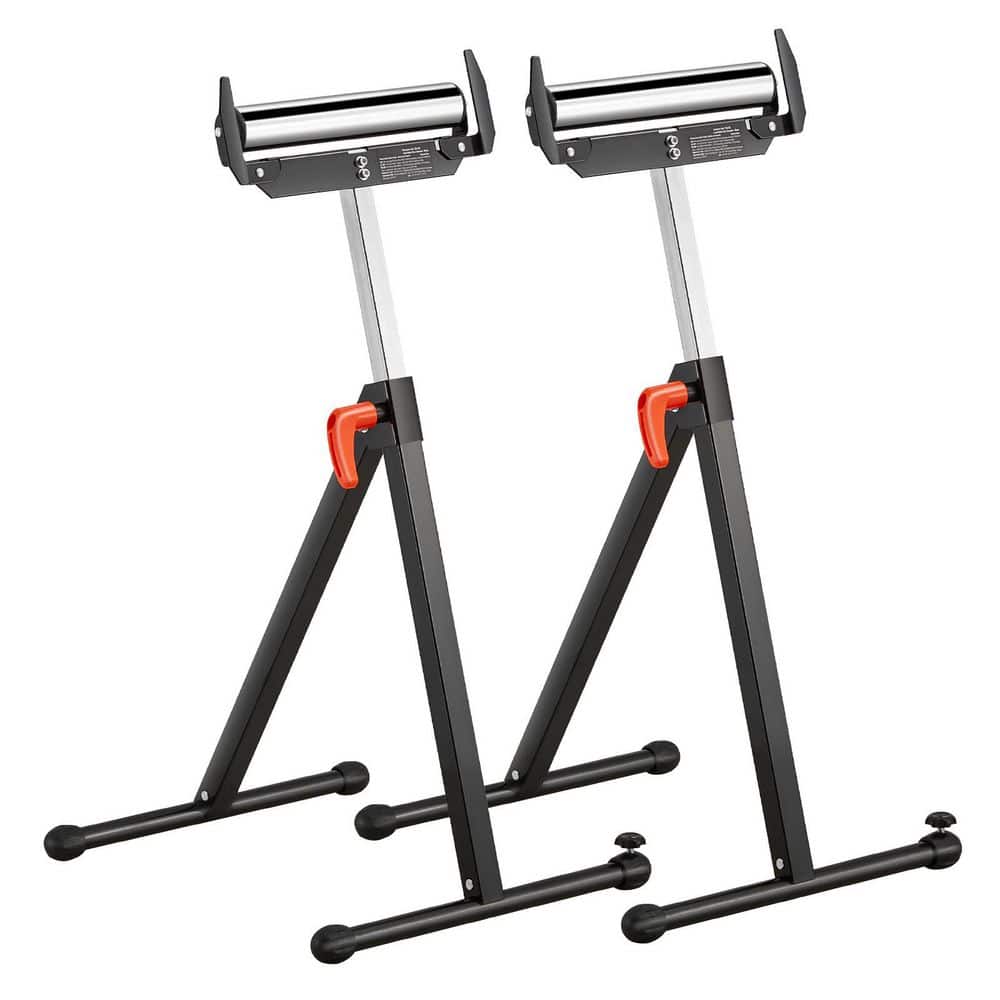 SKYSHALO 2-Pack Roller Stands, 27-43 in. Adjustable Height, Folding ...