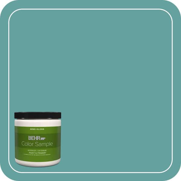 BEHR PREMIUM PLUS 8 oz. #T13-20 Folk Song Semi-Gloss Interior/Exterior ...
