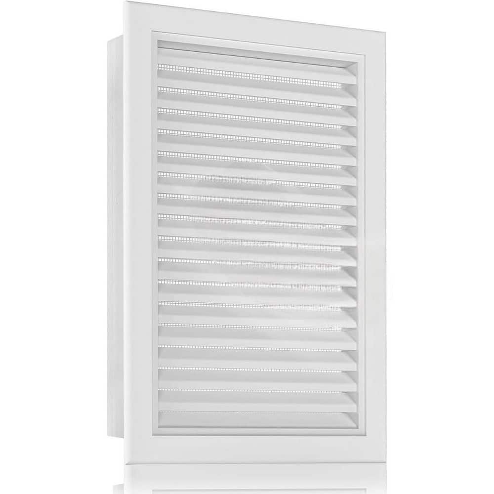 KIWDZFU 14 x 20 Rectangle Aluminum Attic Vent with Screen Paintable ...