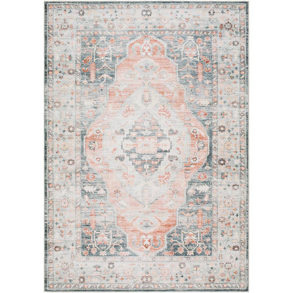 Artistic Weavers Shimon Gray/Peach Medallion 2 ft. x 3 ft. Machine ...