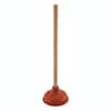 Prime-Line 6 in. Plunger Light Duty with Red Rubber Cup and Wooden ...