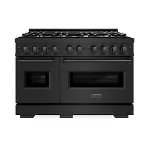 ZLINE Kitchen and Bath Classic 48 in. 8-Burner Dual Fuel Range with ...