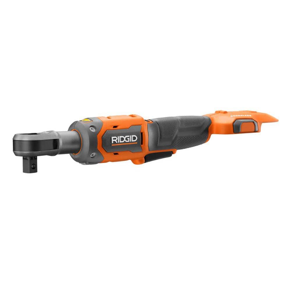 RIDGID 18V Brushless Cordless 1/2 in. Ratchet (Tool Only) R866012B ...