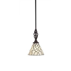 Lighting Theory Bridgewater 100 W 1-Light Dark Granite Standard Mini ...