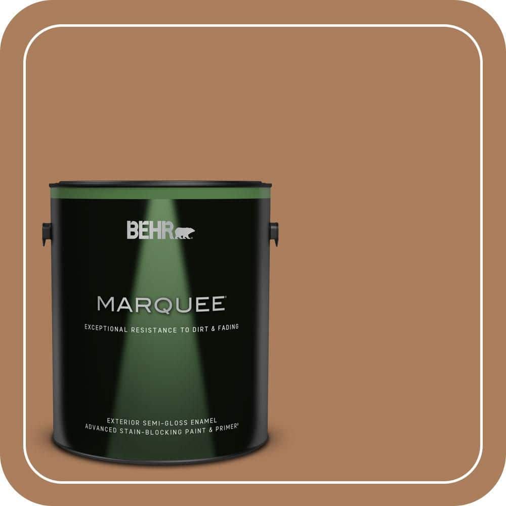 BEHR MARQUEE 1 gal. #S230-6 Burnt Toffee Semi-Gloss Enamel Exterior ...