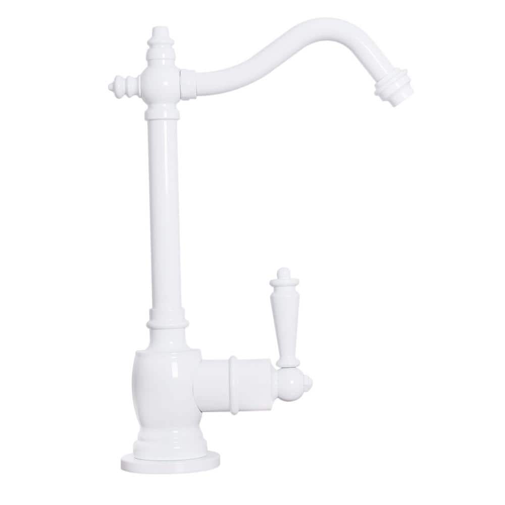 Westbrass 9 in. Victorian 1-Lever Handle Cold Water Dispenser Faucet ...