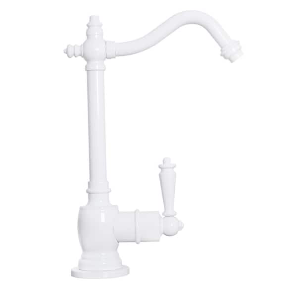 Westbrass 9 in. Victorian 1-Lever Handle Cold Water Dispenser Faucet ...