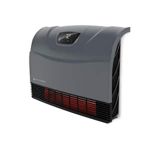 HEAT STORM 1,500-Watt Gray Electric Deluxe Indoor Floor to Wall ...