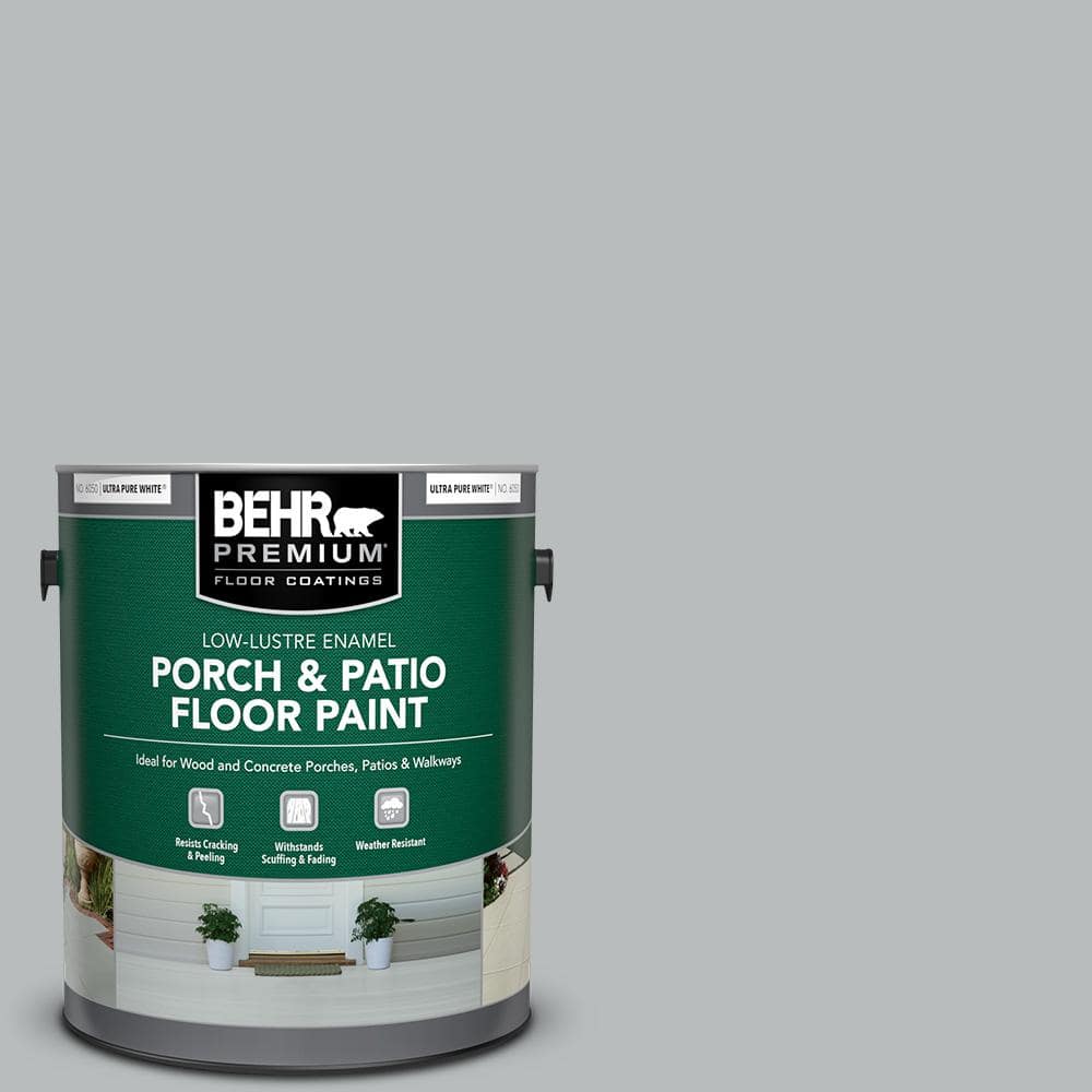 BEHR PREMIUM 1 gal. #PPU18-05 French Silver Low-Lustre Enamel Interior ...