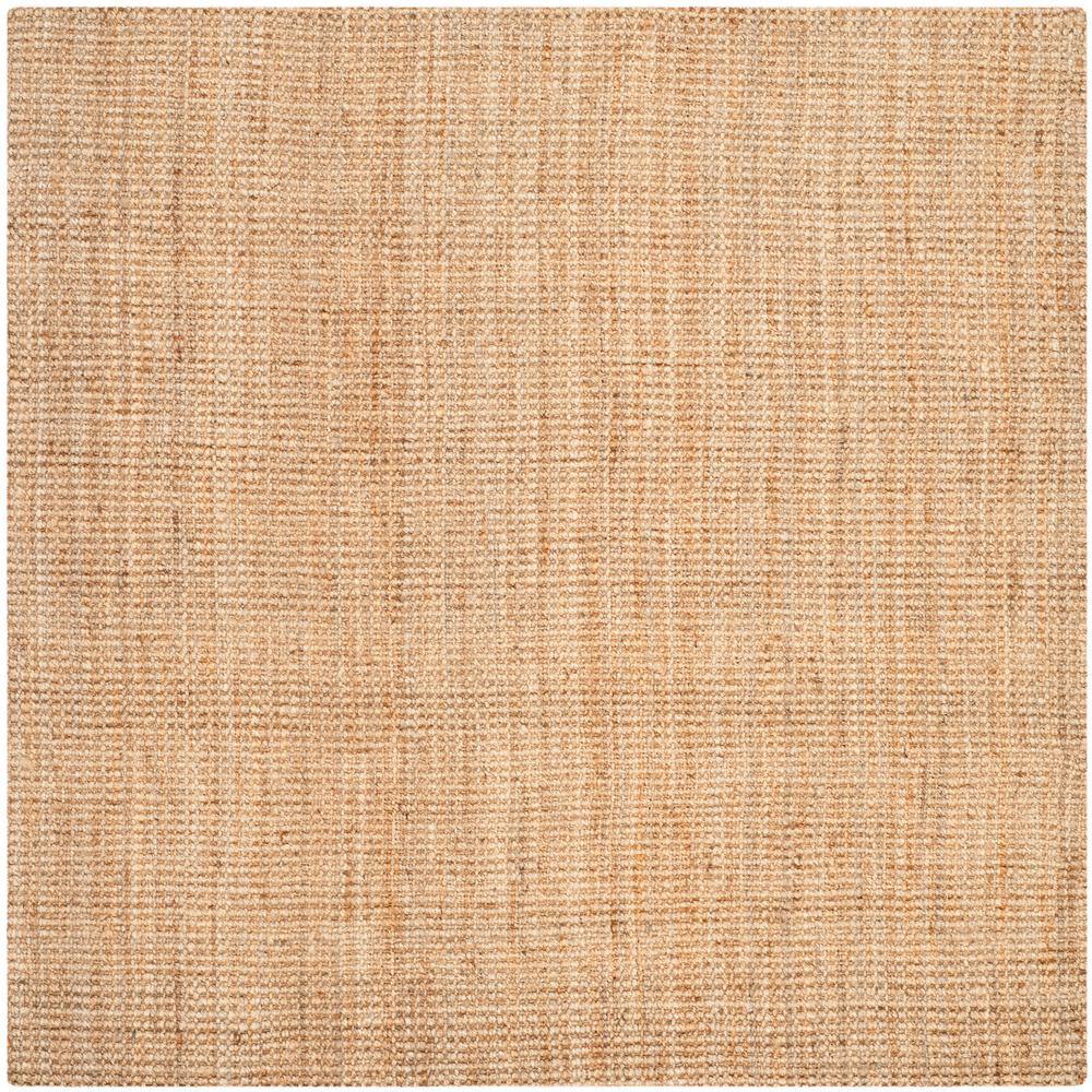 SAFAVIEH Natural Fiber Natural 9 ft. x 9 ft. Woven Border Square Area ...