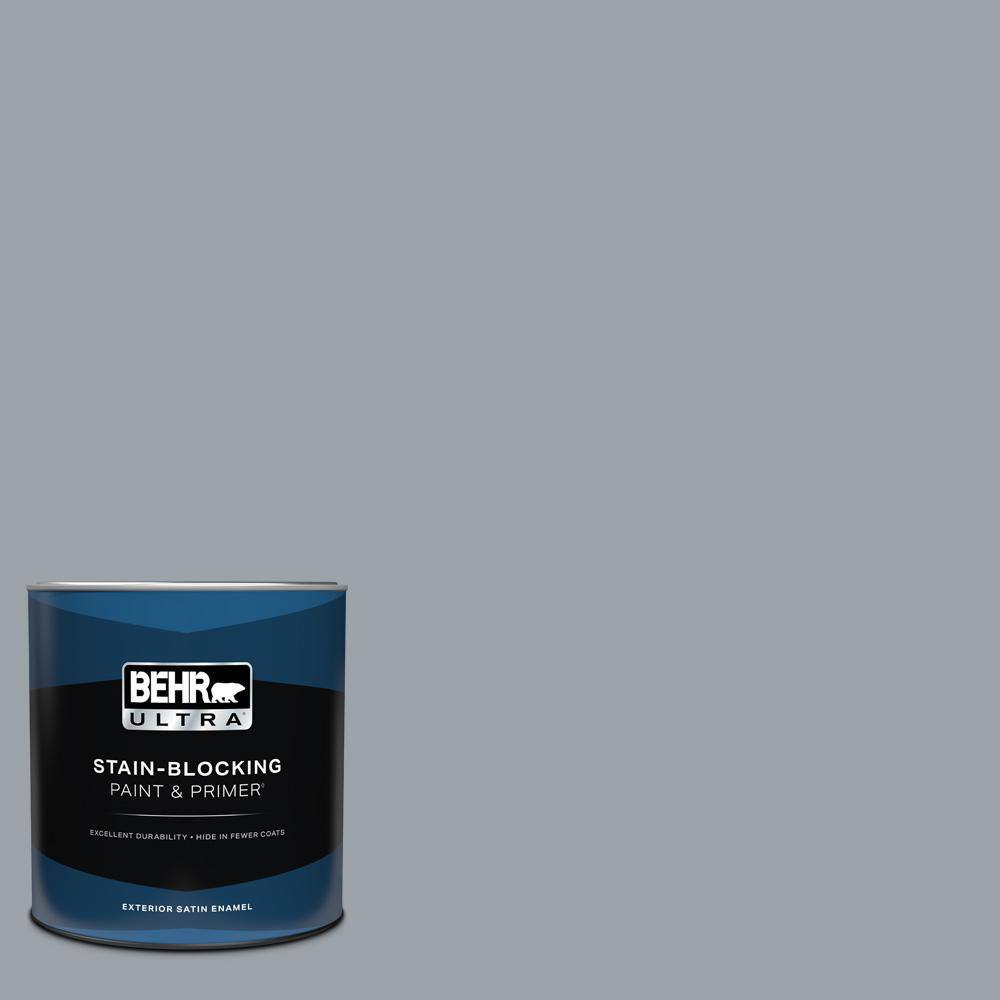 BEHR ULTRA 1 qt. #MQ5-22 Rainmaster Satin Enamel Exterior Paint ...