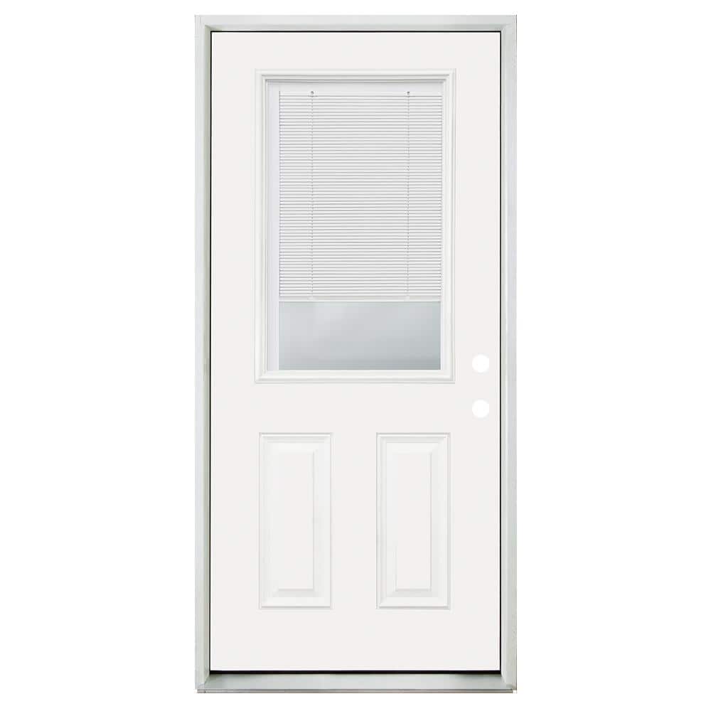 Builders Choice 36 in. x 80 in. Left-Hand/Inswing Half Lite Tilt/Raise ...