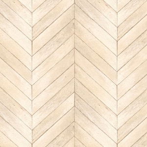 Patton Chevron Wood Vinyl Strippable Roll (Covers 55 sq. ft.) G67996 ...