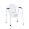Drive Steel Folding Deep Seat Bedside Commode in White 11148NW-1 - The ...