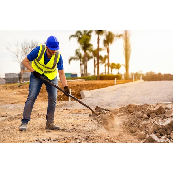 Buy 47 in. L Fiberglass Handle Carbon Steel Transfer Shovel with Grip ...