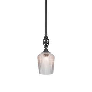 Lighting Theory Bridgewater 100 W 1-Light Matte Black Standard Mini ...