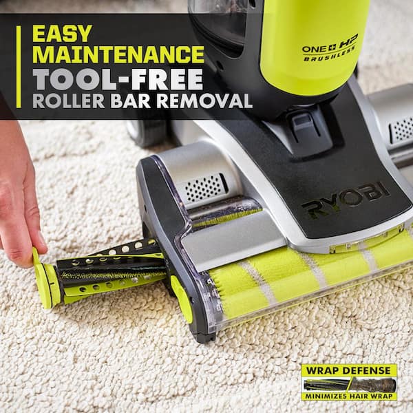 RYOBI ONE+ HP 18V Cordless High-Capacity Stick Vacuum Kit with 4.0 Ah ...