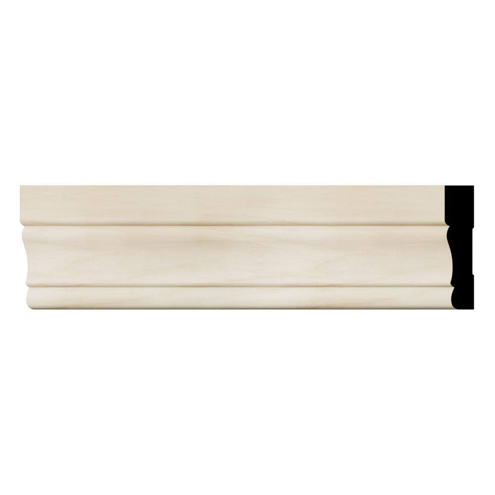 Ekena Millwork WM443 0.63 in. D x 3.25 in. W x 96 in. L Wood (Poplar ...