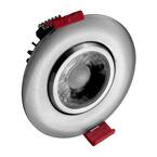 NICOR 3 in. Nickel 5000K Remodel IC-Rated Recessed Integrated LED ...