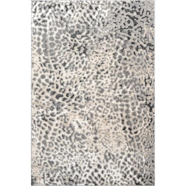 nuLOOM Taisha Cheetah Beige 4 ft. x 6 ft. Print Transitional Area Rug ...