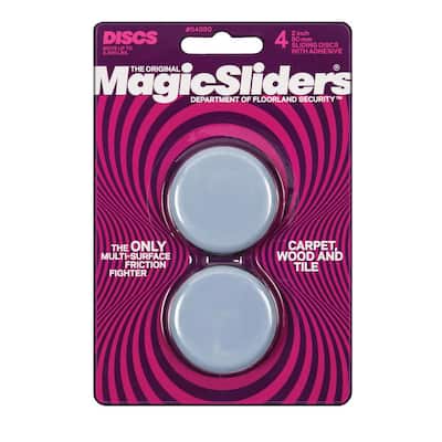 Magic Sliders 7/8 - 1 in. Grip Tip Round Magic Sliders (4-Pack) 04225
