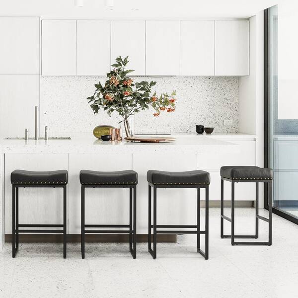 Faux leather breakfast bar stools store