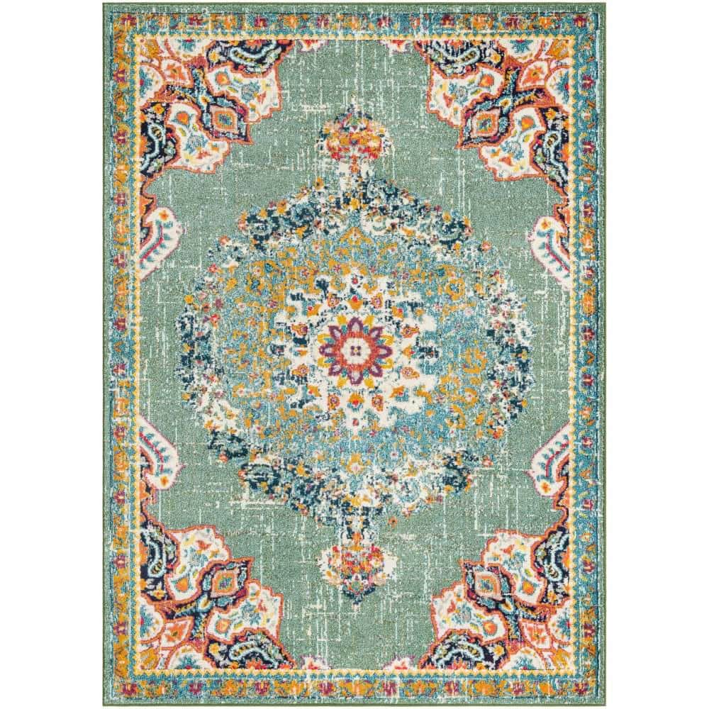 Unique Loom Penrose Alexis Green 7' 1 x 10' 0 Area Rug 3185250 - The ...