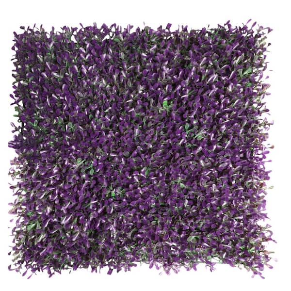 BANSA ROSE 20 in. H x 20 in. W Plastic Artificial Boxwood Peanut Leaves ...