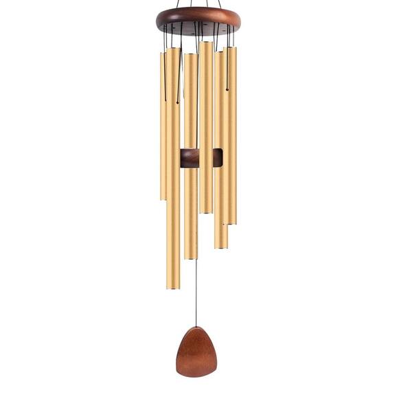 37 Inches Gold Classic Wind Chimes with Wind Catcher YYZJLFH - The Home ...