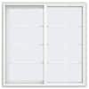 JELD-WEN 47.5 in. x 47.5 in. V-4500 Series White Vinyl Left-Handed ...
