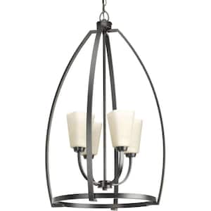 Progress Lighting Alexa Collection 4-Light Antique Bronze Foyer Pendant ...