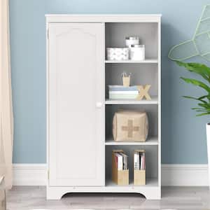 anpport Wooden Storage Cabinet Freestanding with Adjustable Shelf and ...