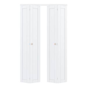 ARK DESIGN 36 in. x 80 in. Solid Core 1-Lite Panel White Primed ...