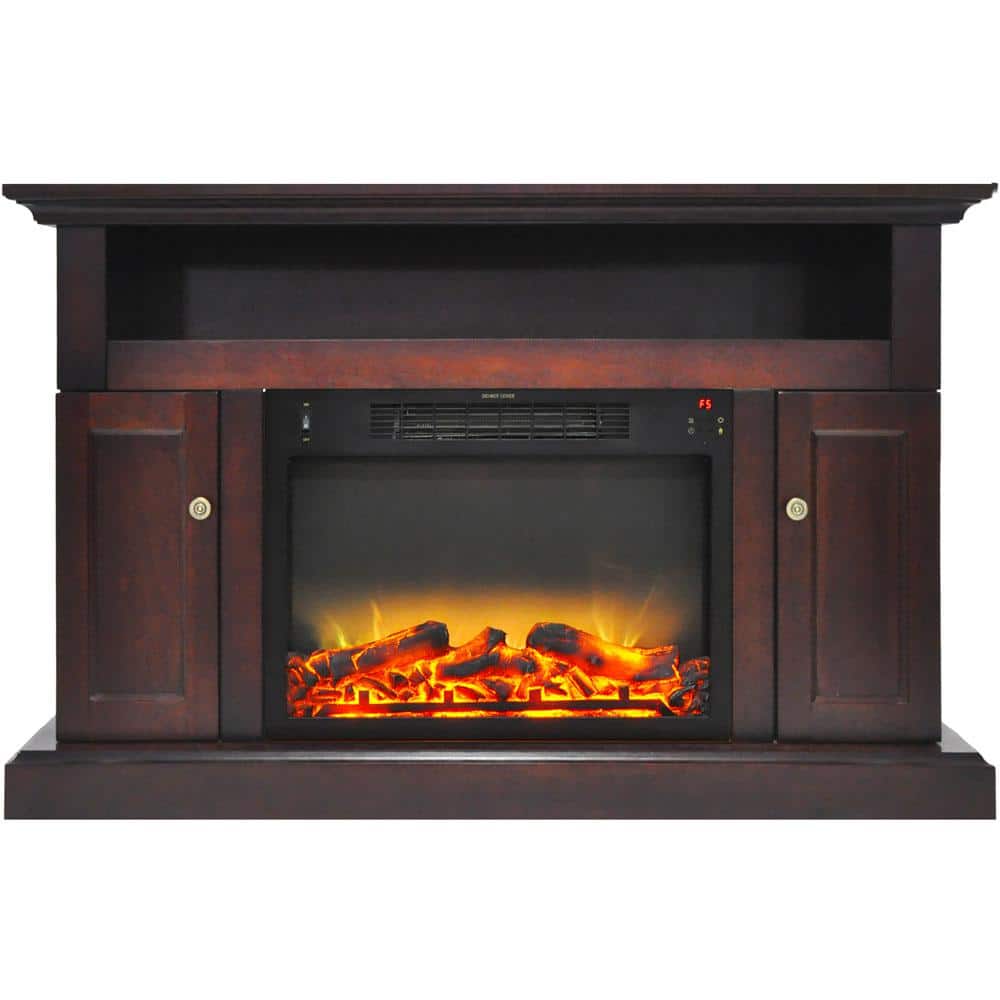Hanover Kingsford 47 in. Electric Fireplace with an Enhanced Log ...