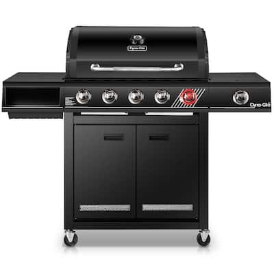 Dyna-Glo 3-Burner Propane Gas Grill in Matte Black with TriVantage ...