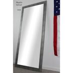 Oversized Matte Silver Composite Modern Mirror (64 in. H X 26 in. W ...