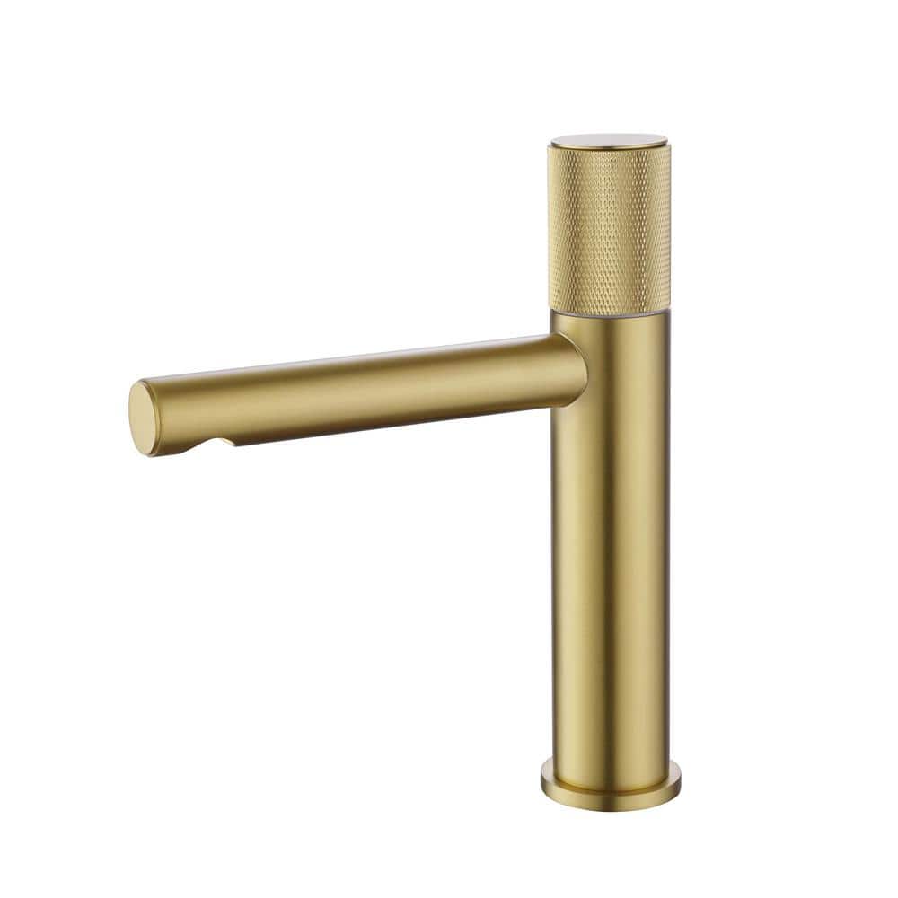 AIMADI Single Handle Single Hole Bathroom Faucet Modern Brass Bathroom ...