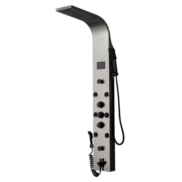 BWE 8-Jet Rainfall Shower Panel System with Rainfall Waterfall Shower ...