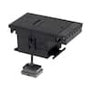 Legrand Wiremold 2-Gang Black Outdoor Weatherproof Ground Box Assembly ...