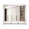 28 in. W x 36 in. H LED Rectangular Framed Wall Bathroom Vanity Mirror ...