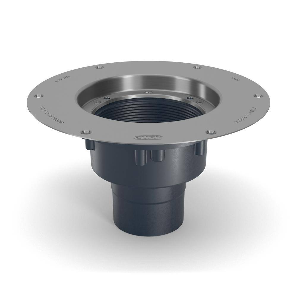 Zurn 5 in. Round ABS Cleanout Body (Less Cover) with Stainless Steel ...