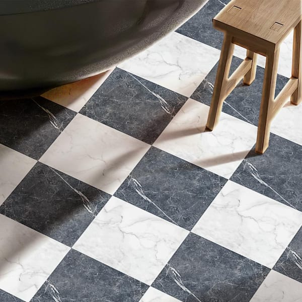 12x12 Vinyl Floor Tile 0.06'' Thick 12'' W X 12'' L Designer Review