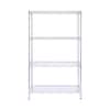 mzg 4-Tier Commercial Chrome Shelving Unit (18 in. D x 36 in. W x 59 in ...