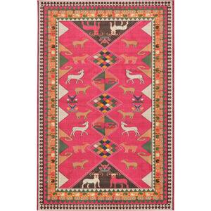 Unique Loom Sedona Cuyahoga Pink 9' 0 x 12' 0 Area Rug 3127776 - The ...