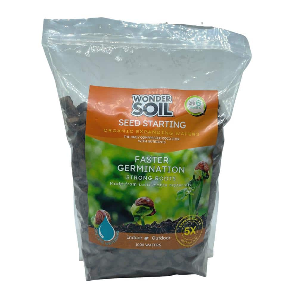 WONDER SOIL 1000 Premium Organic Expanding Coco Coir Seed Starting Soil ...