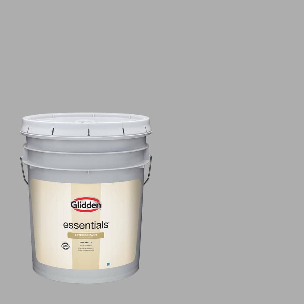 Glidden Essentials 5 gal. #PPG1001-4 Flagstone Semi-Gloss Exterior ...