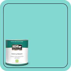 BEHR ULTRA 5 gal. #MQ4-22 Key Largo Satin Enamel Exterior Paint ...